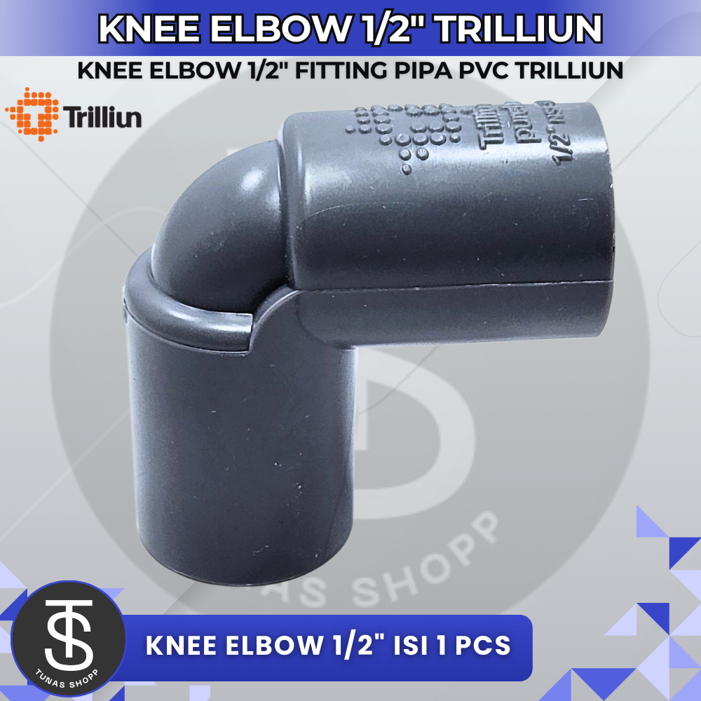 Jual Elbow 1/2" AW Trilliun / Keni Sambungan Pipa PVC / Fitting Pipa ...