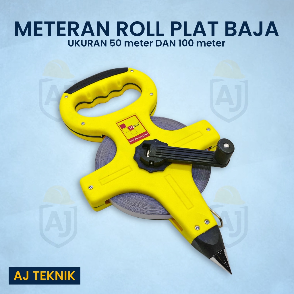 Jual Meteran Roll Plat Baja MAXI 50m / 100m - Steel Measuring Tape ...