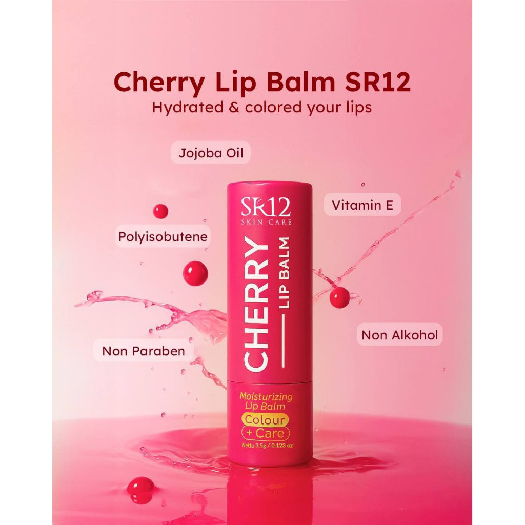Jual SR12 Cherry Lip Balm Moisturizing | Shopee Indonesia