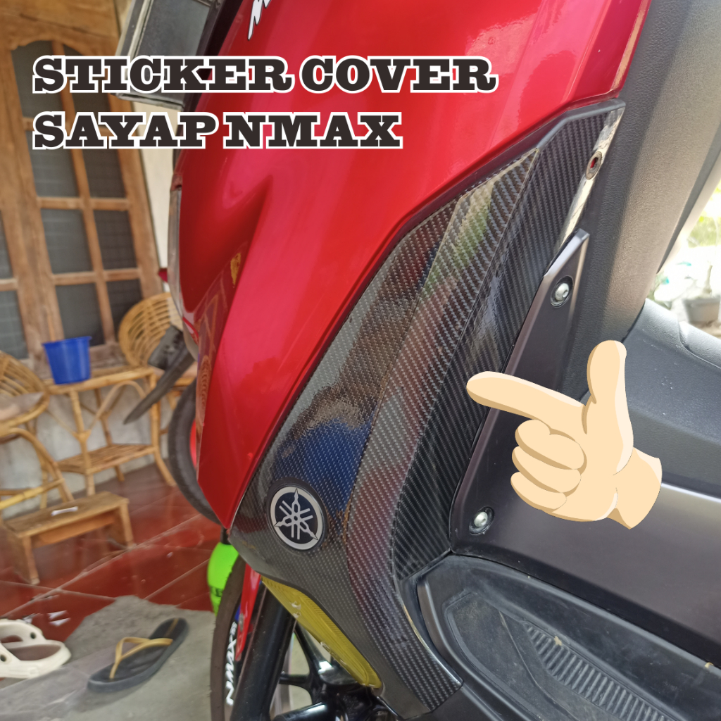 Jual Sticker cover Sayap Nmax New Gen 2 stiker carbon pelindung baret ...