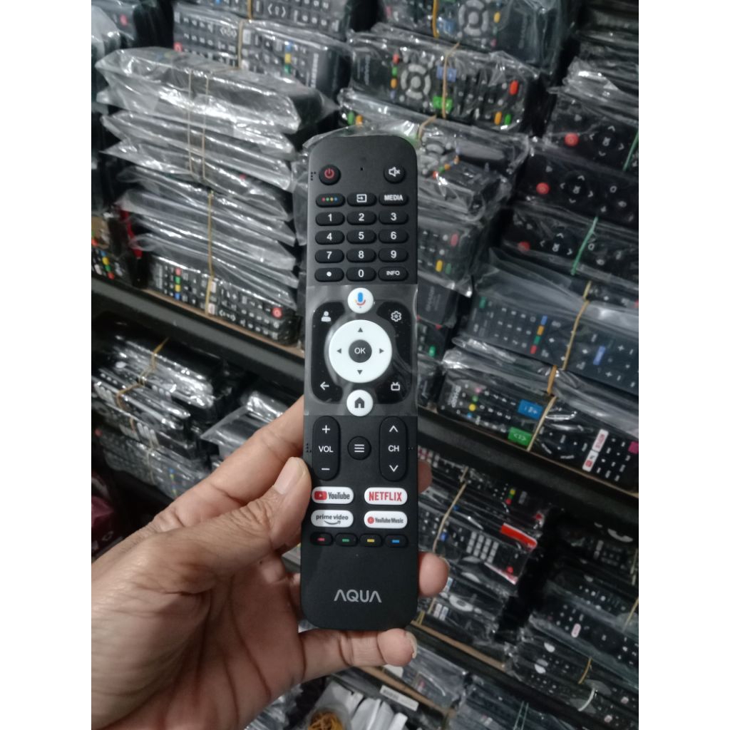 Jual REMOTE TV AQUA ANDROID SMART TV 0RIGINAL 100% | Shopee Indonesia