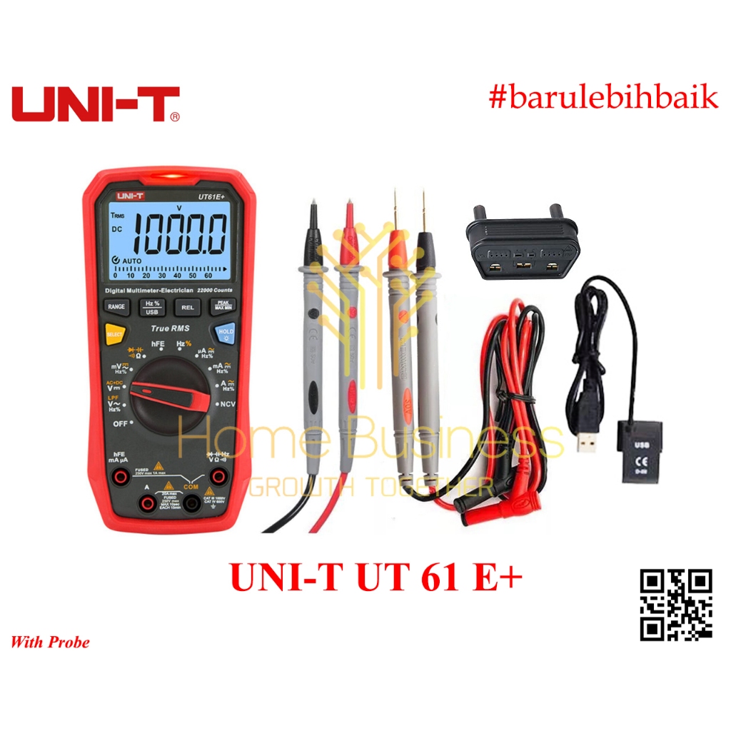 Jual UNI-T UT61E+ UT61E UT61 61E+ Multimeter Multitester Avometer ...