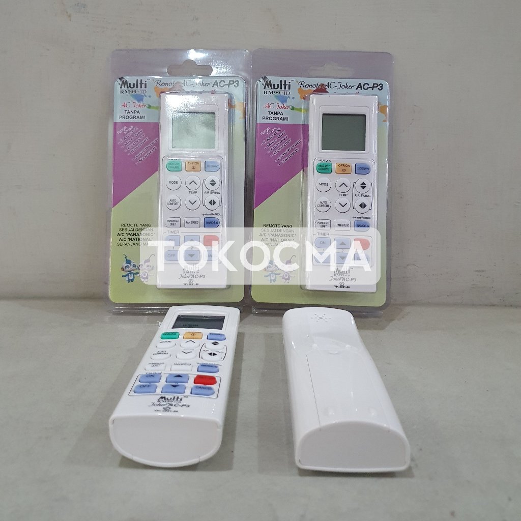 Jual Multi Remot Remote AC P2 P3 Joker P2 P3 Universal Original Auto ...