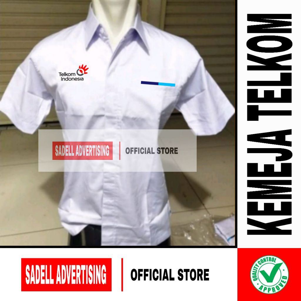 Jual Kemeja TELKOM INDONESIA Seragam Telkom Indonesia Baju Telkom Putih ...