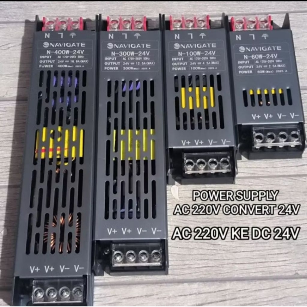 Jual NAVIGATE POWER SUPPLY SWITCHING TRAFO DC 24V 400W 300W 200W 100W ...