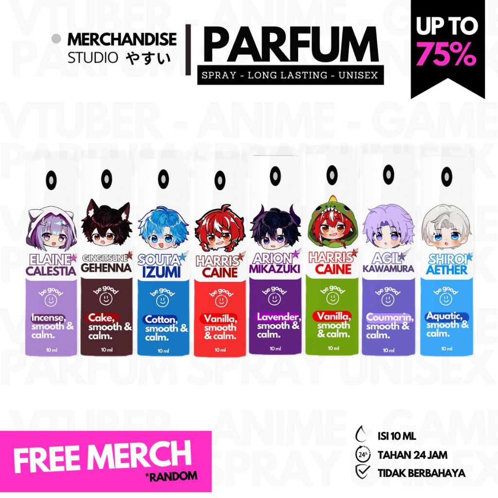 Jual YMS3 - PARFUM VTUBER SOL4CE - PARFUME MIKAZUKI ARION GINGITSUNE ...