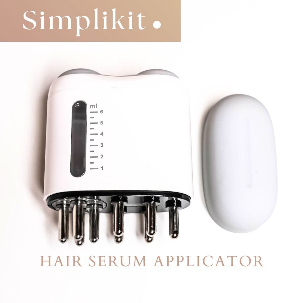 Jual SIMPLIKIT HAIR SERUM APPLICATOR (LED LIGHT THERAPY, VIBRATION, EMS ...