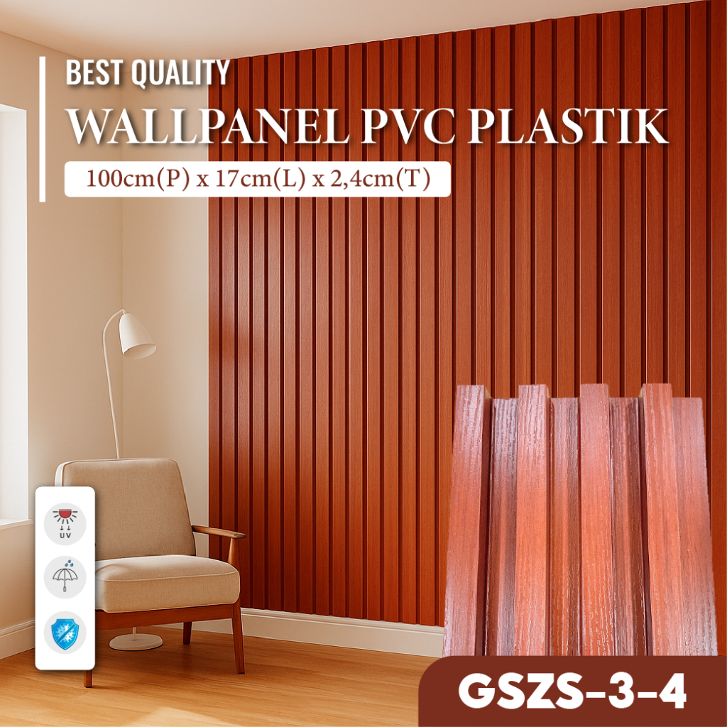 Jual Wood Wall Panel Dekorasi Dinding 160x22mm 2.9Meter Anti Rayap Dan ...
