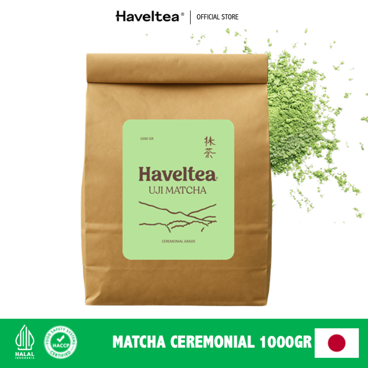 Jual Haveltea Pure Matcha Ceremonial Powder Pure Uji Matcha 1000GR/1KG ...