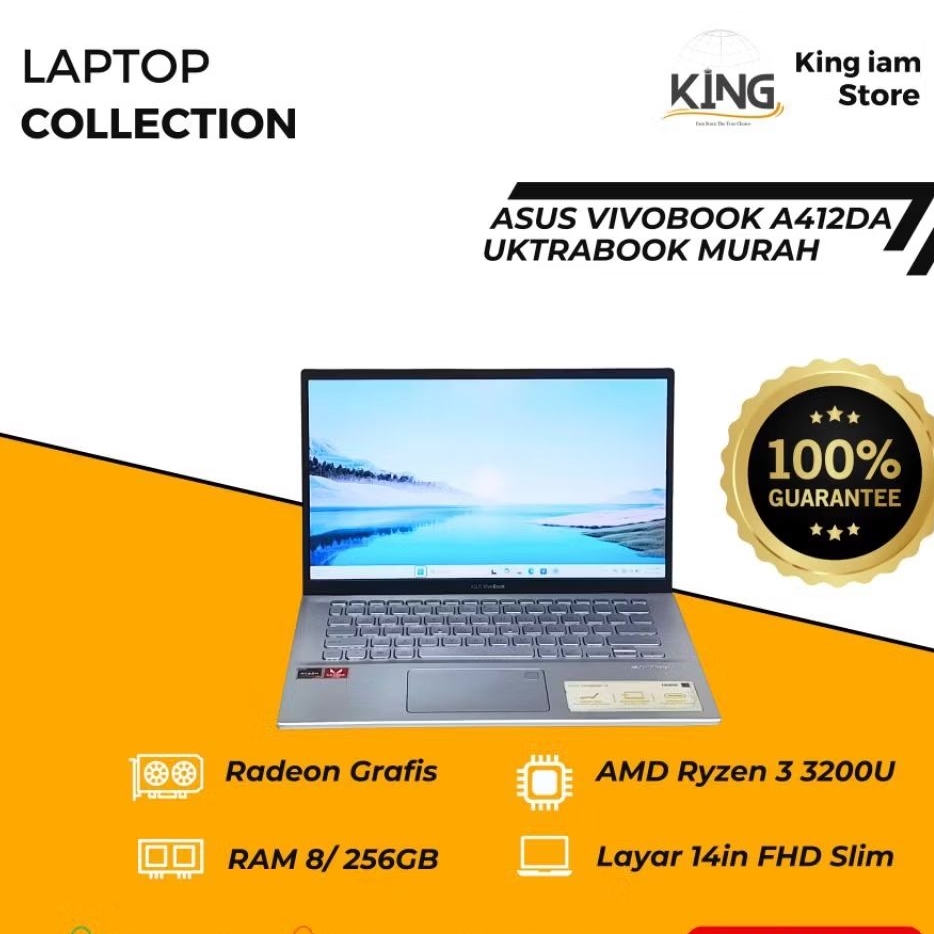Jual ASUS VIVOBOOK 14 A412DA | Ryzen 3, RAM 8GB, SSD 256GB, Layar 14 ...