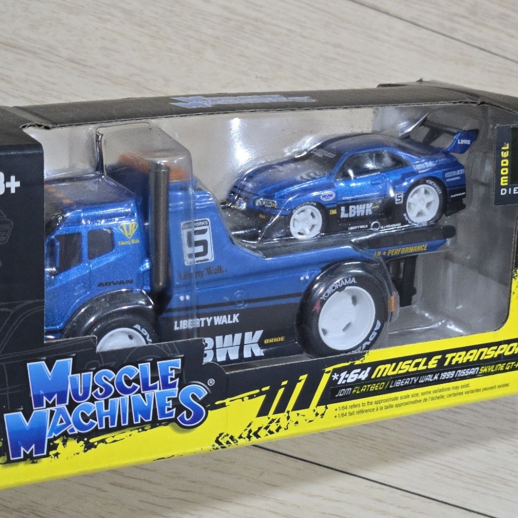 Jual Muscle Machines 1/64 JDM Flatbed Liberty Walk LBWK 1999 Nissan Skyline GT R R34 | Shopee ...