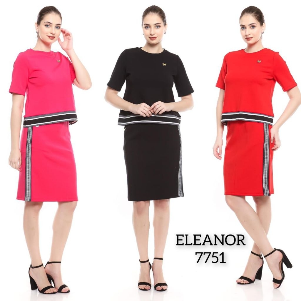 Jual Eleanor 36-46 set rok premium | Shopee Indonesia