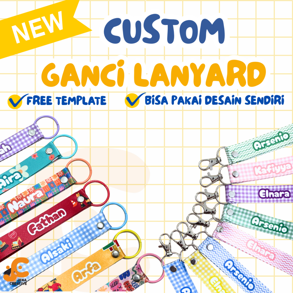 Jual Custom Keychain Lanyard | Gantungan Kunci Lanyard | Custom Lanyard ...