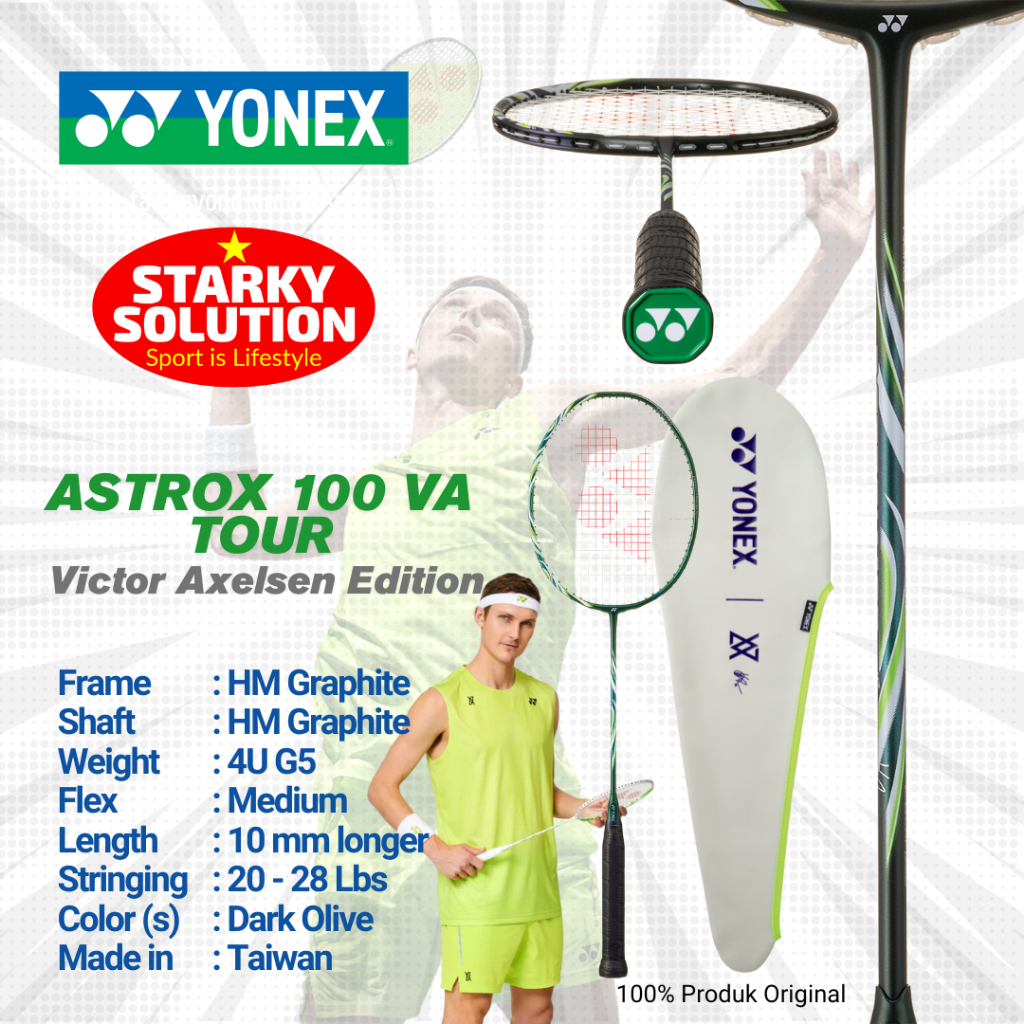 Jual Raket YONEX ASTROX 100 VA TOUR Victor Axelsen Collection Badminton Bulutangkis Racket ...