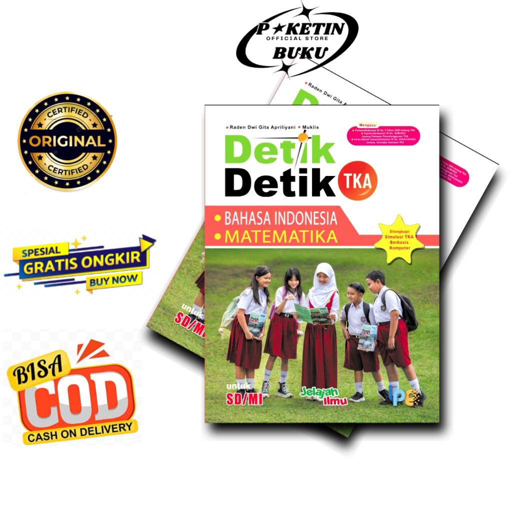 Jual Buku Detik-Detik Tka SD Matematika, Bahasa Indonesia - Detik Detik ...