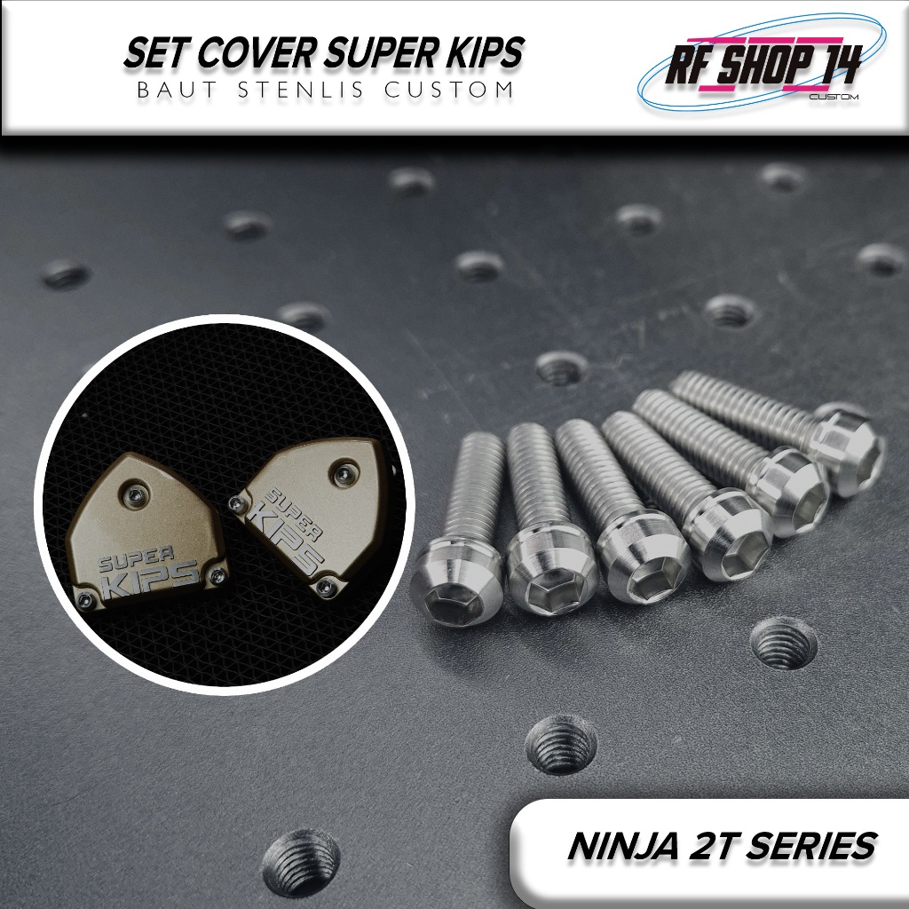 Jual BAUT SET CUSTOM COVER SUPER KIPS NINJA 2T SERIES STENLIS 304 ...