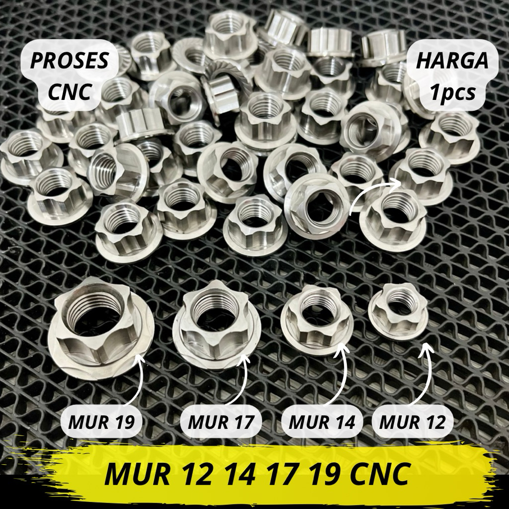 Jual Mur 12 14 17 19 Stainless M8 M10 M12 M14 Custom CNC Model Heng ...