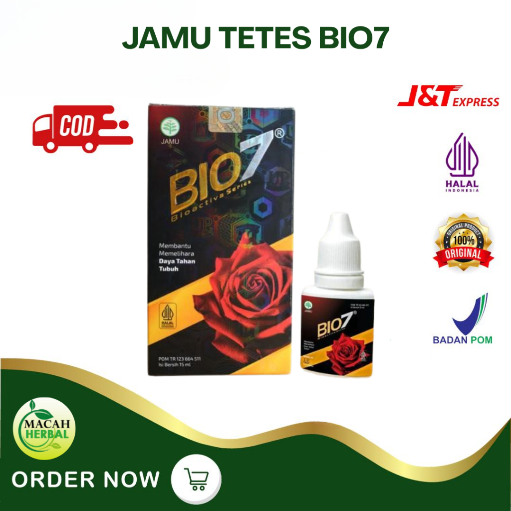 Jual BIO 7 15 ML BIO SEVEN FREE 5ML/BIO7/JAMU TETES BIO7 | Shopee Indonesia