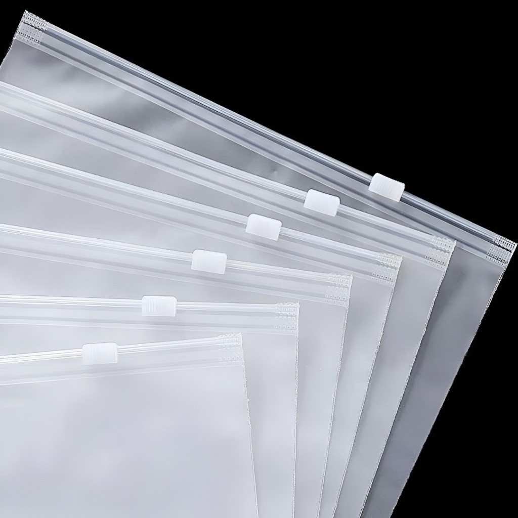 Jual Plastik Zipper lock Bag baju Doff/Zip per Lock Travelling Potrait ...