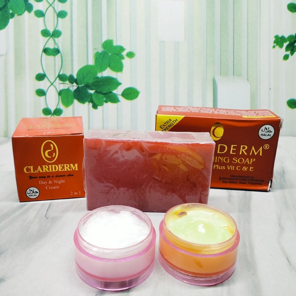 Jual PAKET CLARIDERM 3IN1 (SABUN CLARIDERM, CREAM SIANG MALAM) | Shopee ...
