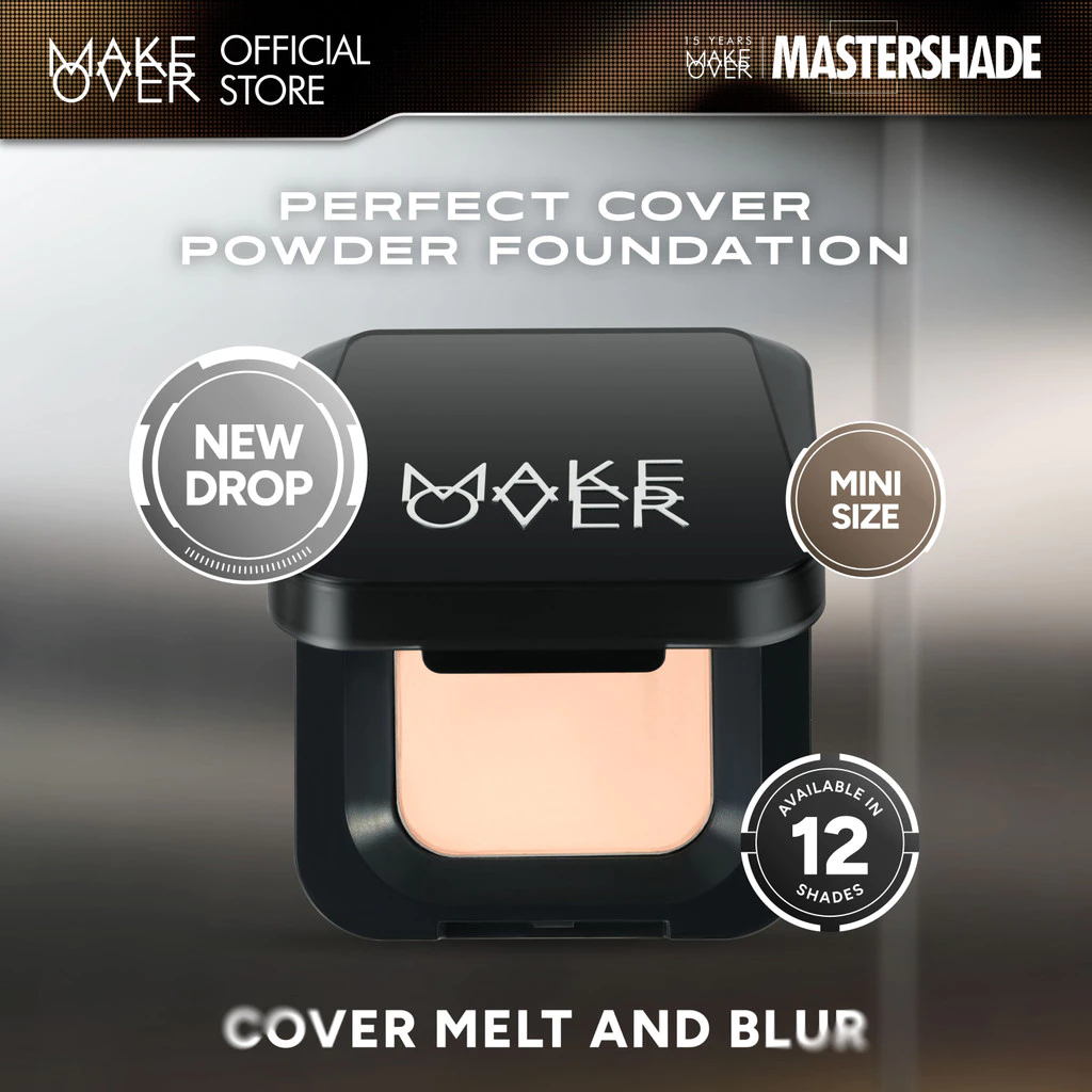 Jual New ! Make Over Perfect Cover Powder Foundation Mini - TWC Two Way ...