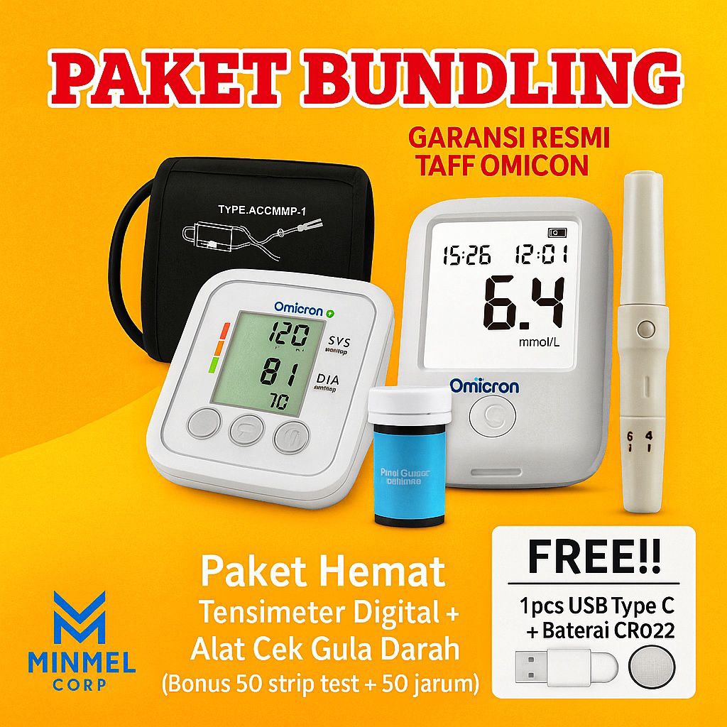 Jual PAKET LENGKAP TENSIMETER DIGITAL DAN ALAT CEK GULA DARAH UNTUK ...