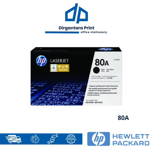 Jual HP 80A Black Original LaserJet Toner Cartridge ( CF280A ) | Shopee ...