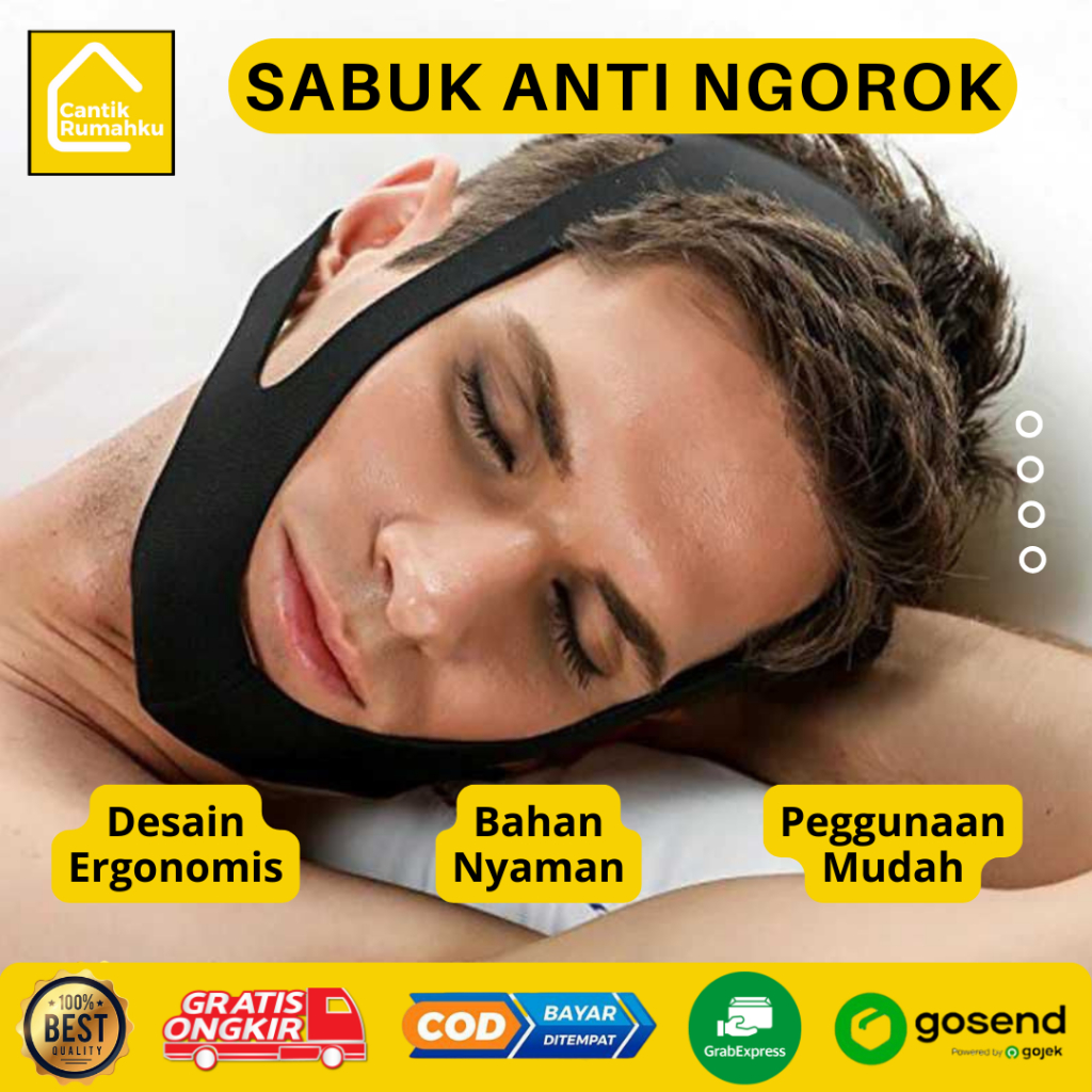 Jual Sabuk Tidur Anti Ngorok Snoring Solution Chin Rest Band Strap ...