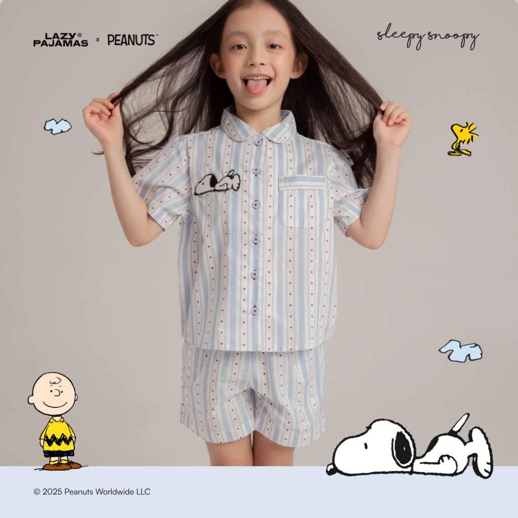 Jual LAZY® PAJAMAS x PEANUTS™ Sleepy Snoopy Pajamas Kids Edition - Lucy ...