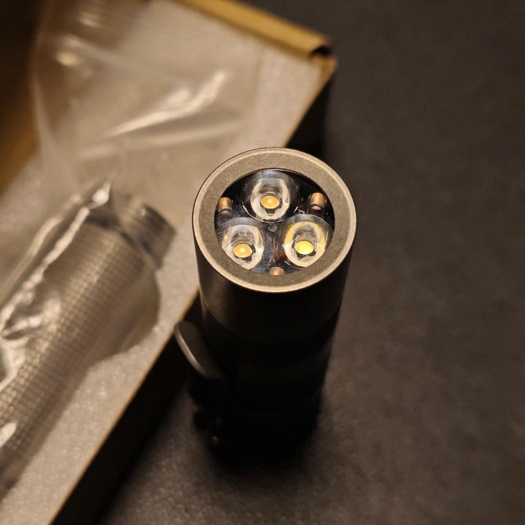 Jual Convoy S2+ Titanium Stone Washed Custom Triple LED Nichia | Shopee ...