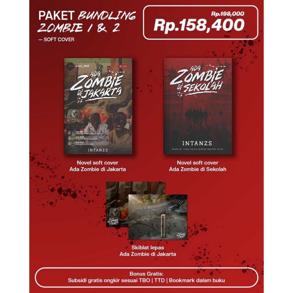 Jual Pre Order Novel - ADA ZOMBIE DI JAKARTA (Ada Zombie di Sekolah 2 ...