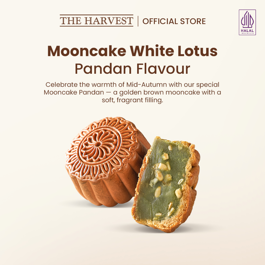 Jual Mooncake White Lotus Pandan Flavour | Mooncake Klasik dengan ...