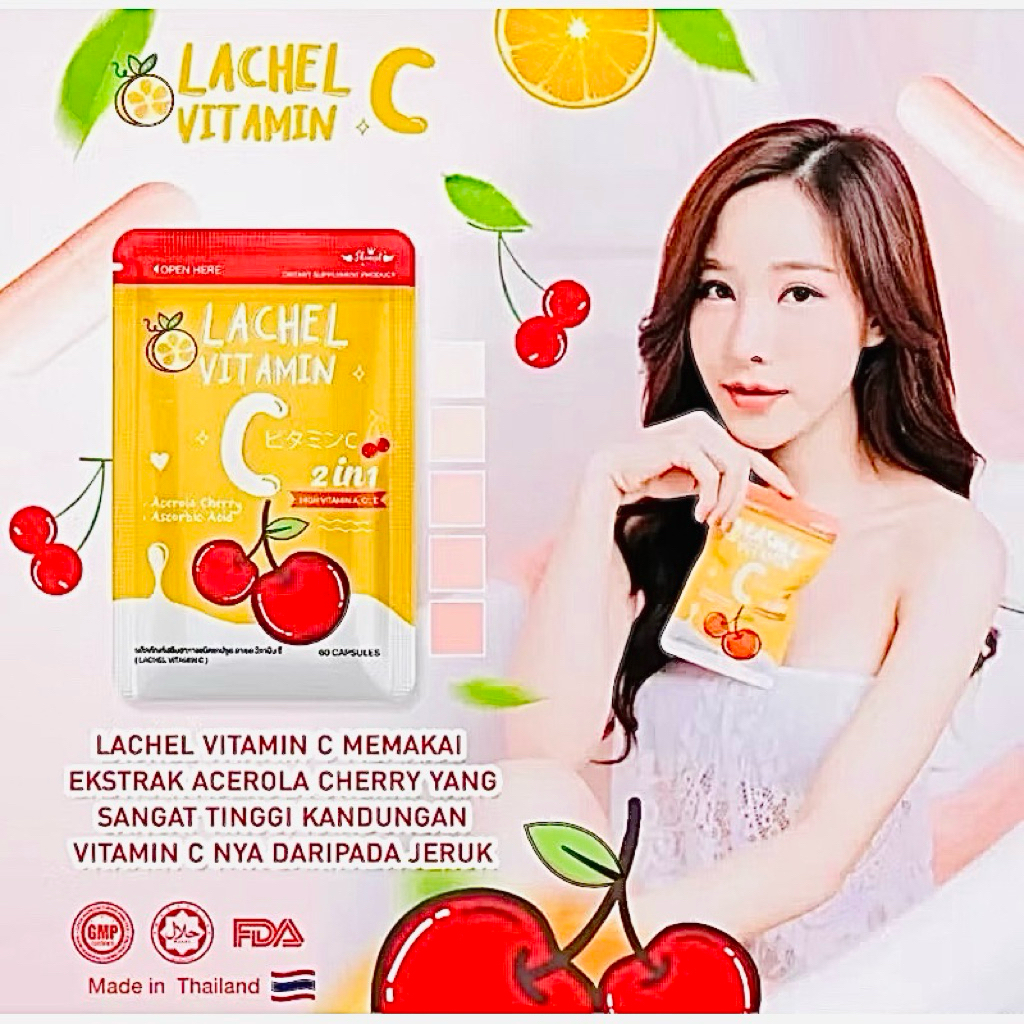 Jual ORIGINAL TOFU THAILAND LACHEL VITAMIN C EXTRACK ACEROLA CHERRY ...