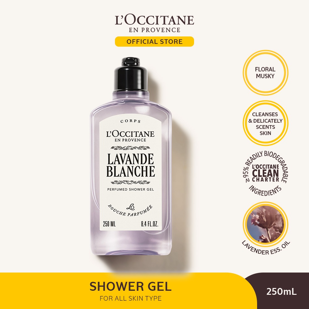 Jual L'Occitane Lavande Blanche Perfumed Shower Gel 250ml - Sabun Mandi Cair Membersihkan ...