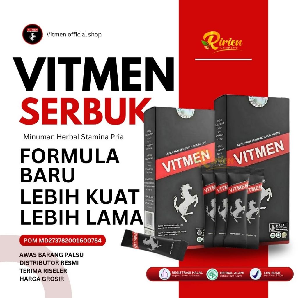 Jual VITMEN Serbuk Herbal Membantu Meningkatkan Melancarkan Peredaran ...