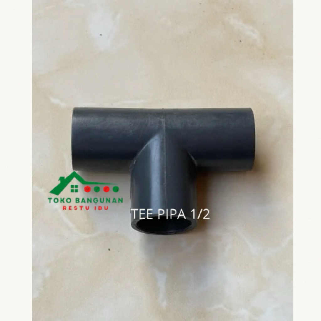 Jual T pipa 1/2” , tee pipa pvc, sambungan pipa cabang, fitting pipa ...