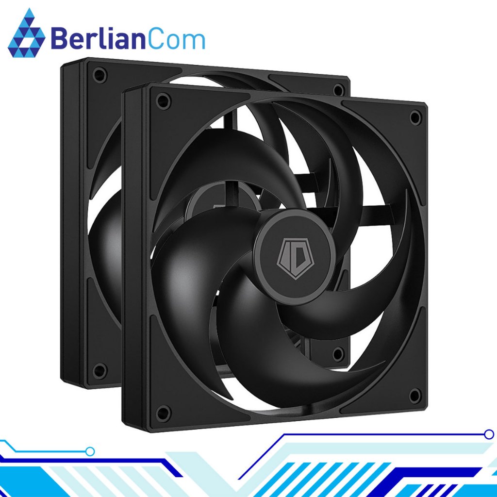 Jual ID-COOLING AS-140-K DUET BLACK 140mm Silent PWM Fan Dual Pack ...