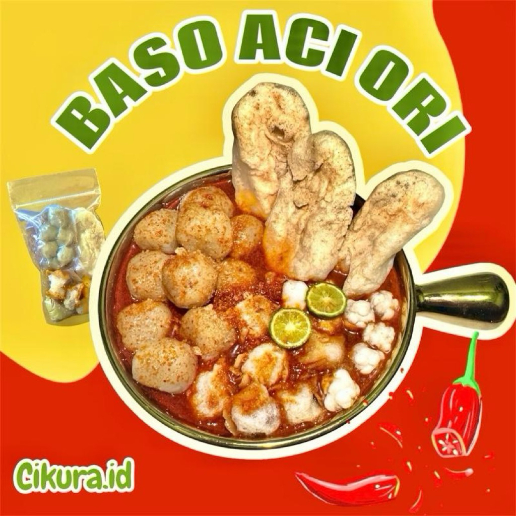Jual 1 Bungkus Baso Aci Original Cikura Pedas Halal Nikmat Hemat ...