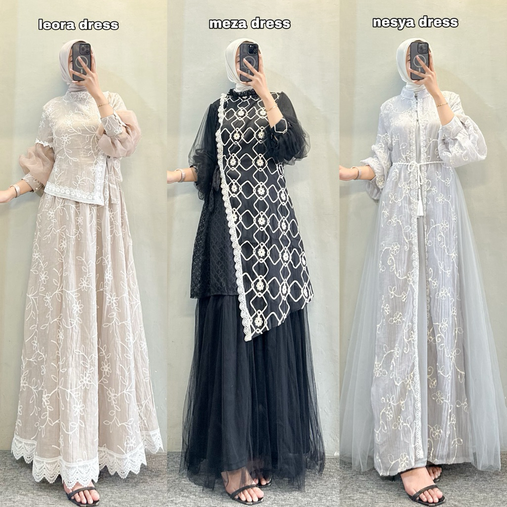 Jual ELENA - Leora dress Meza dress Nesya dress lebaran kekinian ...