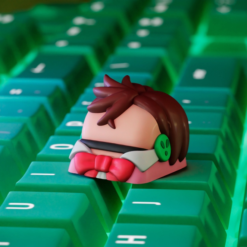 Jual Keycaps Momo Ayase Dandadan | Artisan Resin Anime Custom untuk ...