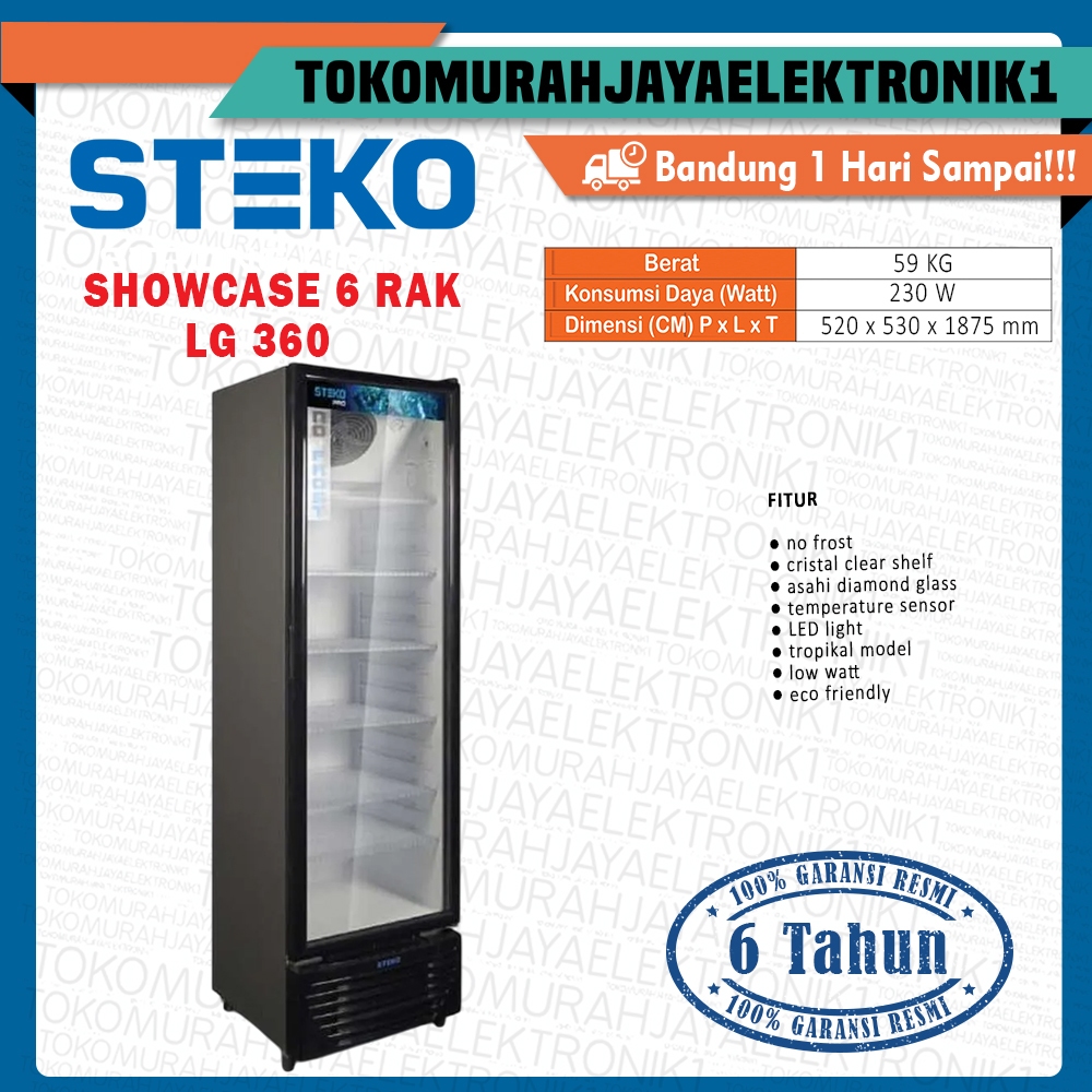 Jual STEKO Showcase 6 RAK LG 360 Teknologi No Frost Gransi Resmi ...