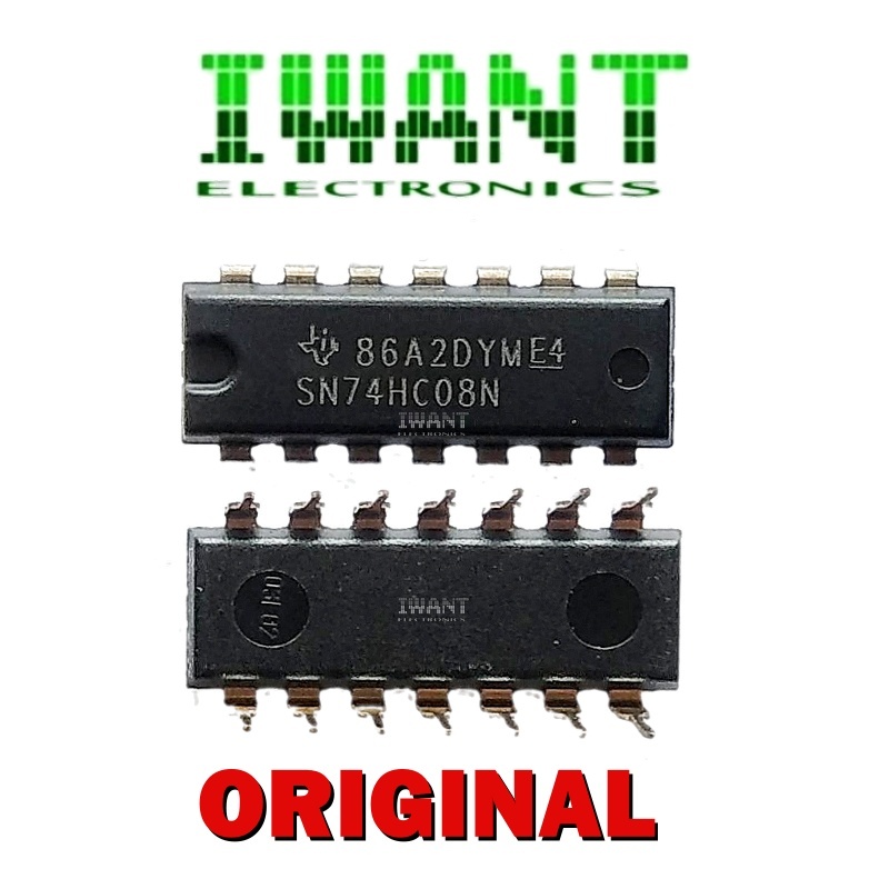 Jual 74HC08 IC SN74HC08N DIP ORIGINAL 74HC08N 7408 HC08 SN74HC08 ...