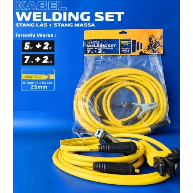 Jual KABEL LAS SET / STANG LAS MMA SET / STANG LAS MASSA SET BONCHI 7M ...