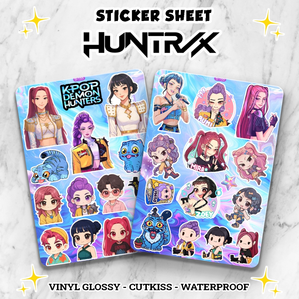 Jual Stiker Kpop Demon Hunter Sticker Huntrx Jinu Rumi Zoey K-Pop Huntr ...