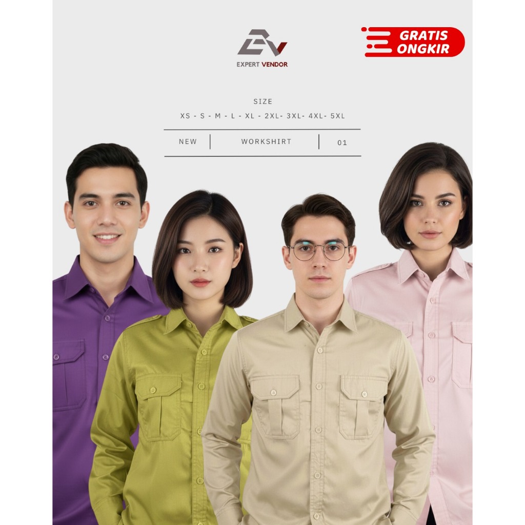 Jual BAJU POLOS BASIC / Kemeja Lapangan/ Outdoor / PDL/ PDH Panjang ...