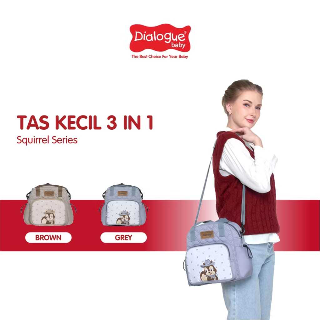 Jual DIALOGUE BABY Tas Perlengkapan Bayi Kecil 3IN1 Squirrel Series ...