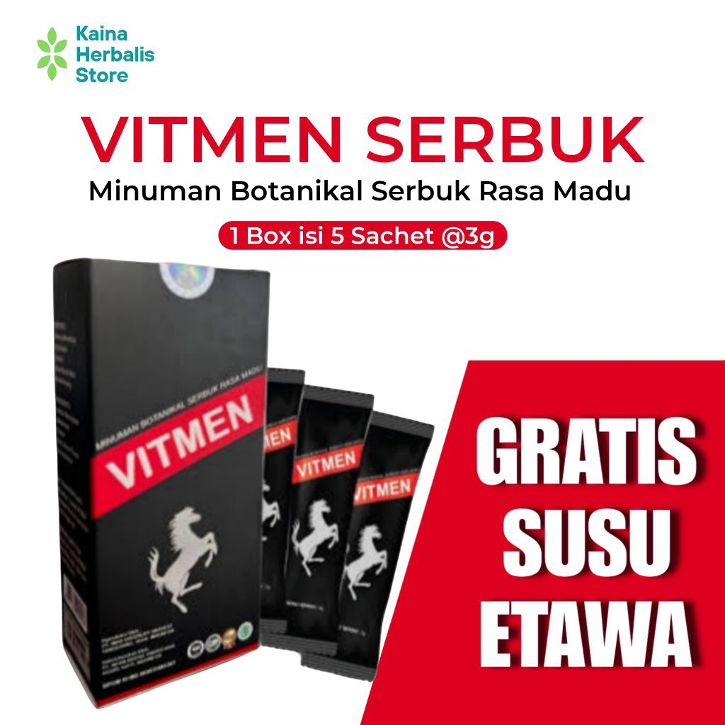 Jual VITMEN SERBUK ORIGINAL (1 BOX ISI 5 SACHET) | Shopee Indonesia