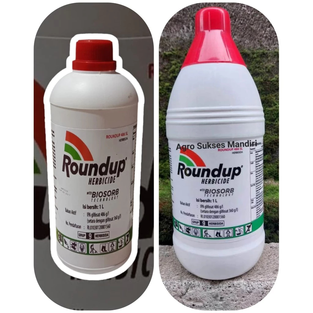 Jual Roundup Pembasmi Rumput Original 1 Liter | ROUNDUP BIOSORB 486SL ...