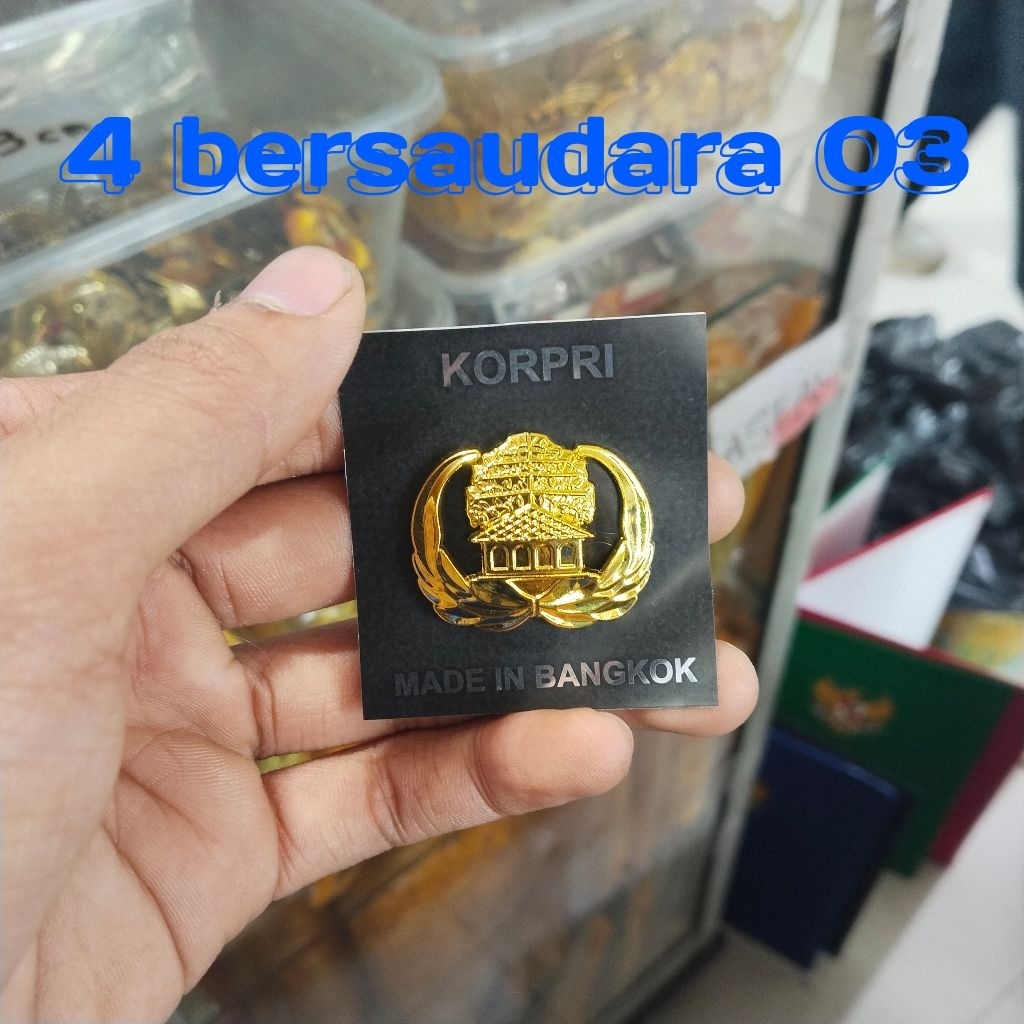 Jual pin korpri made in bangkok ready stok | Shopee Indonesia