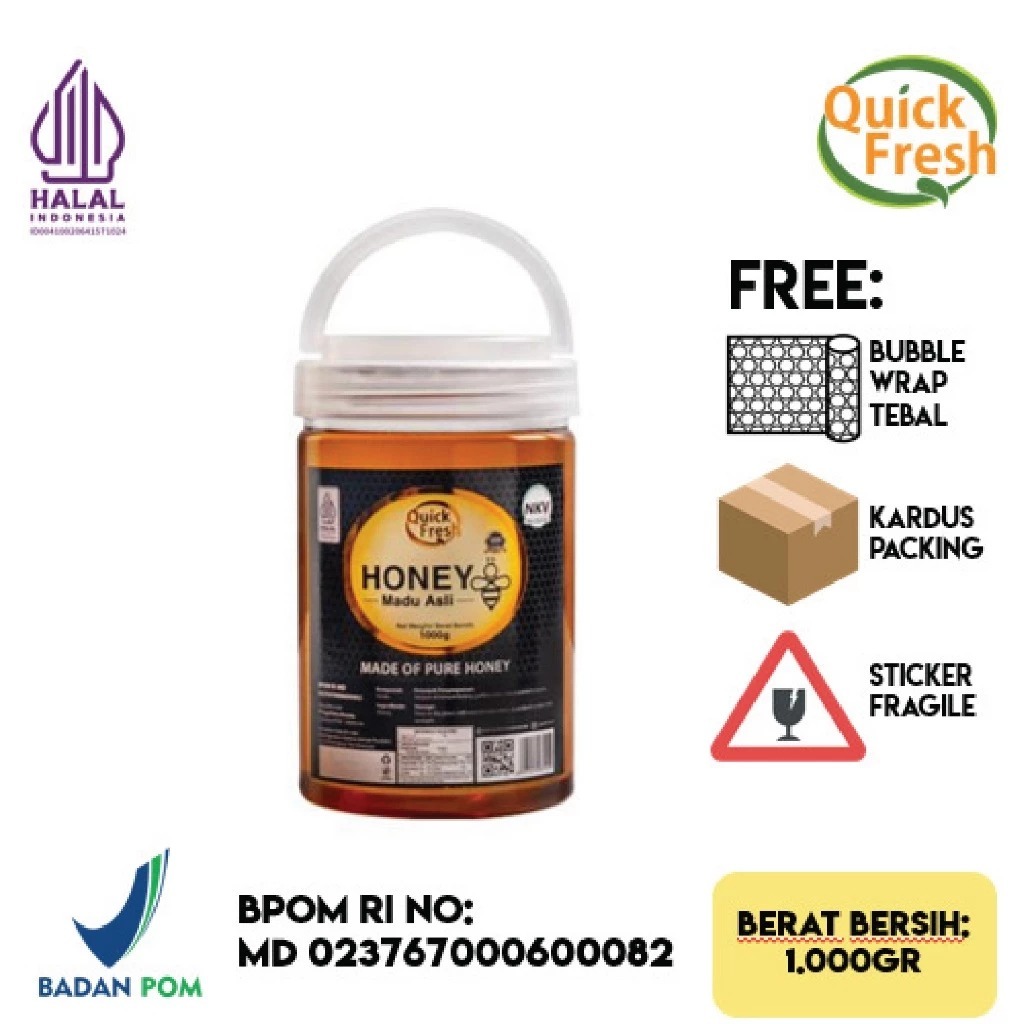 Jual Madu Murni Asli Quick Fresh Honey 1kg (Bucket Plastik) | Shopee ...